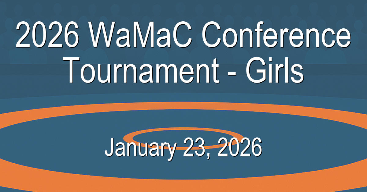 2026 WaMaC Conference Tournament - Girls – January 23, 2026 Iowa ...