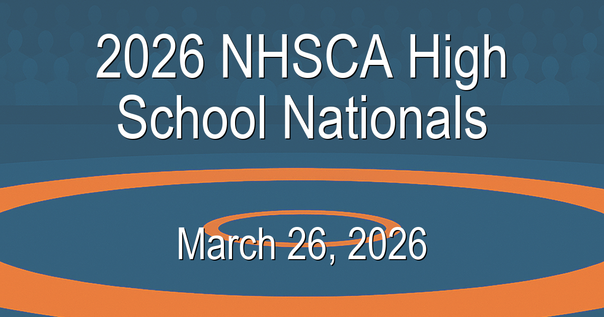 2026 NHSCA High School Nationals – March 26, 2026 – March 31, 2026 ...